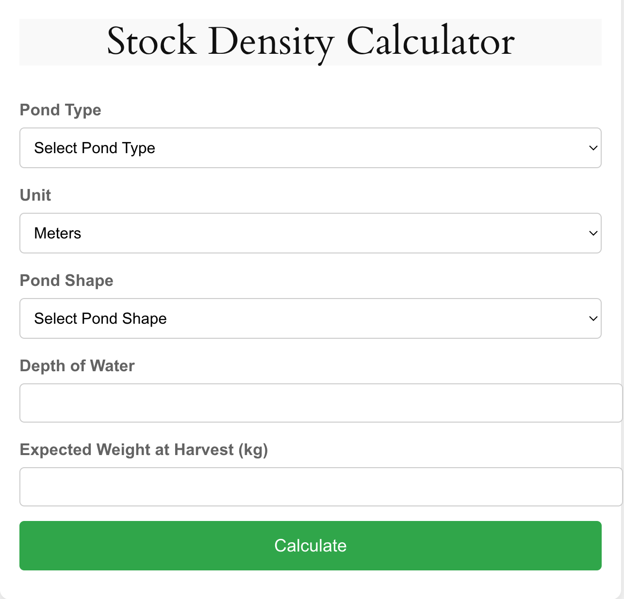 The Best Catfish Stock Density Calculator in 2025 - Famerlio